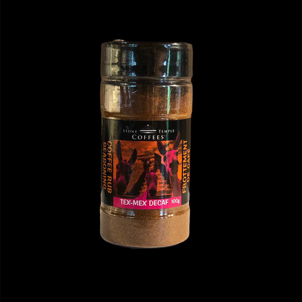 Stone Temple Coffees - Tex-Mex Decaf Coffee Rub BBQ Seasoning, 100g Ja