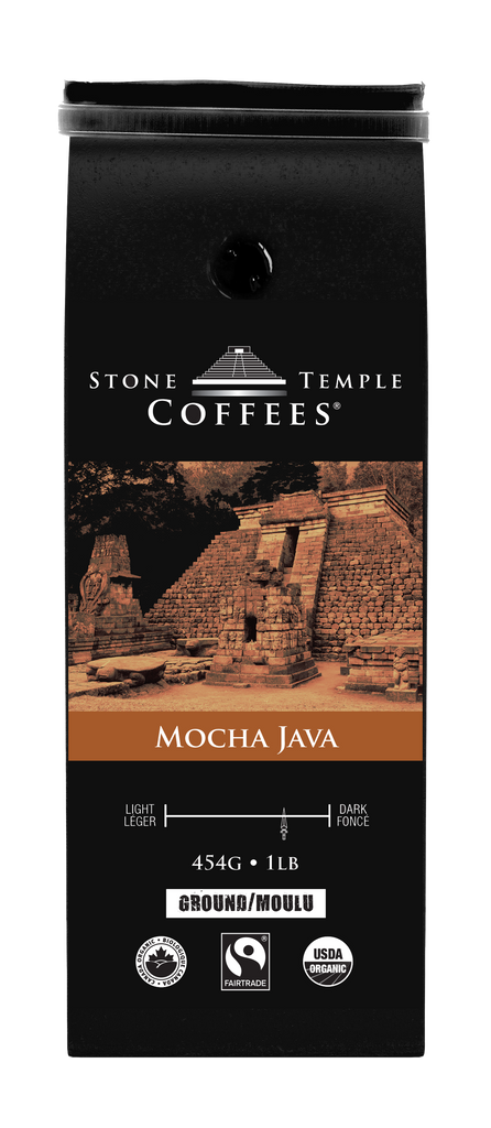 Mocha Java - Ground, Medium Roast, Certified Organic OCIA/ Fairtrade C