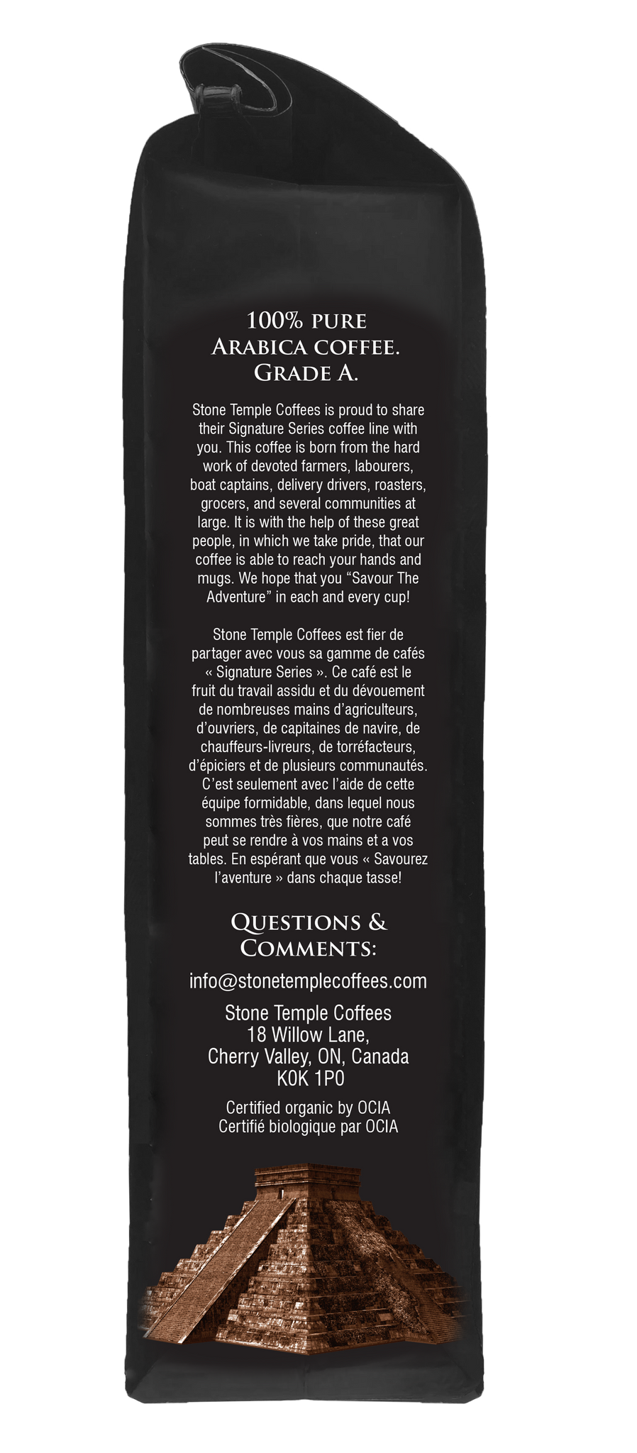 Mocha Java - Ground, Medium Roast, Certified Organic OCIA/ Fairtrade C